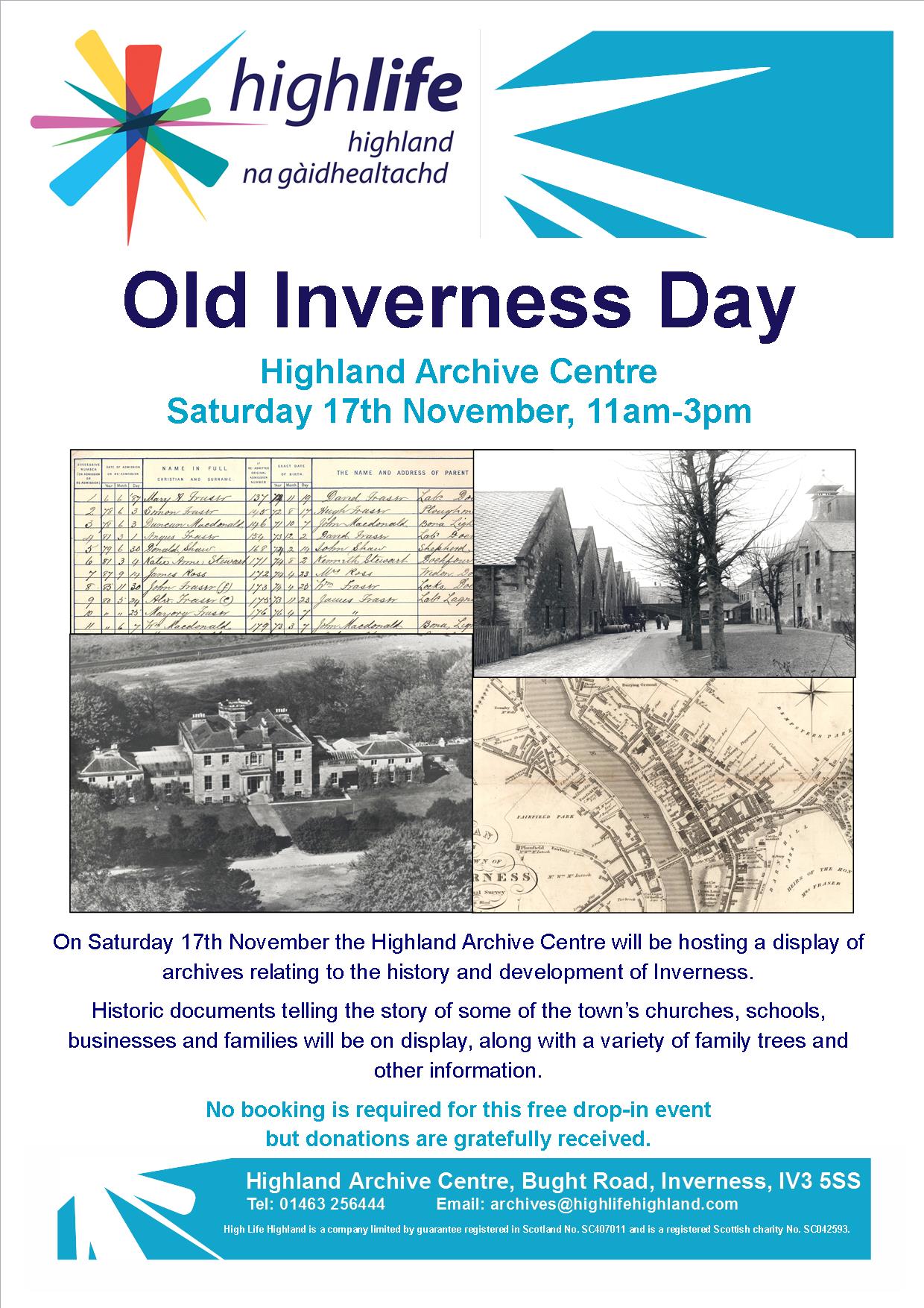 Old Inverness Day - Highland Archive Centre