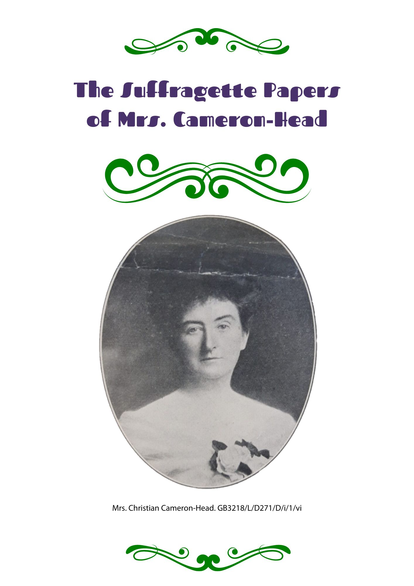 The Suffragette Papers of Mrs. Cameron-Head - Lochaber Archive Centre