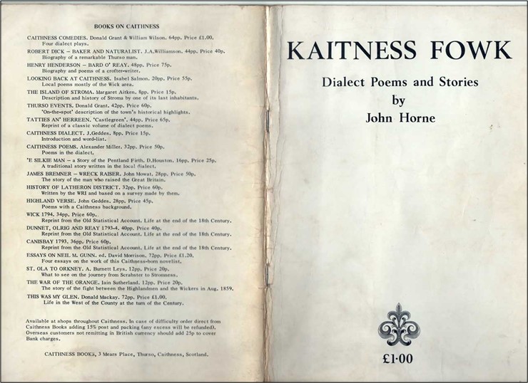 A Collection of Caithness Dialect: From ‘brither-bairn’ to ‘shither ...
