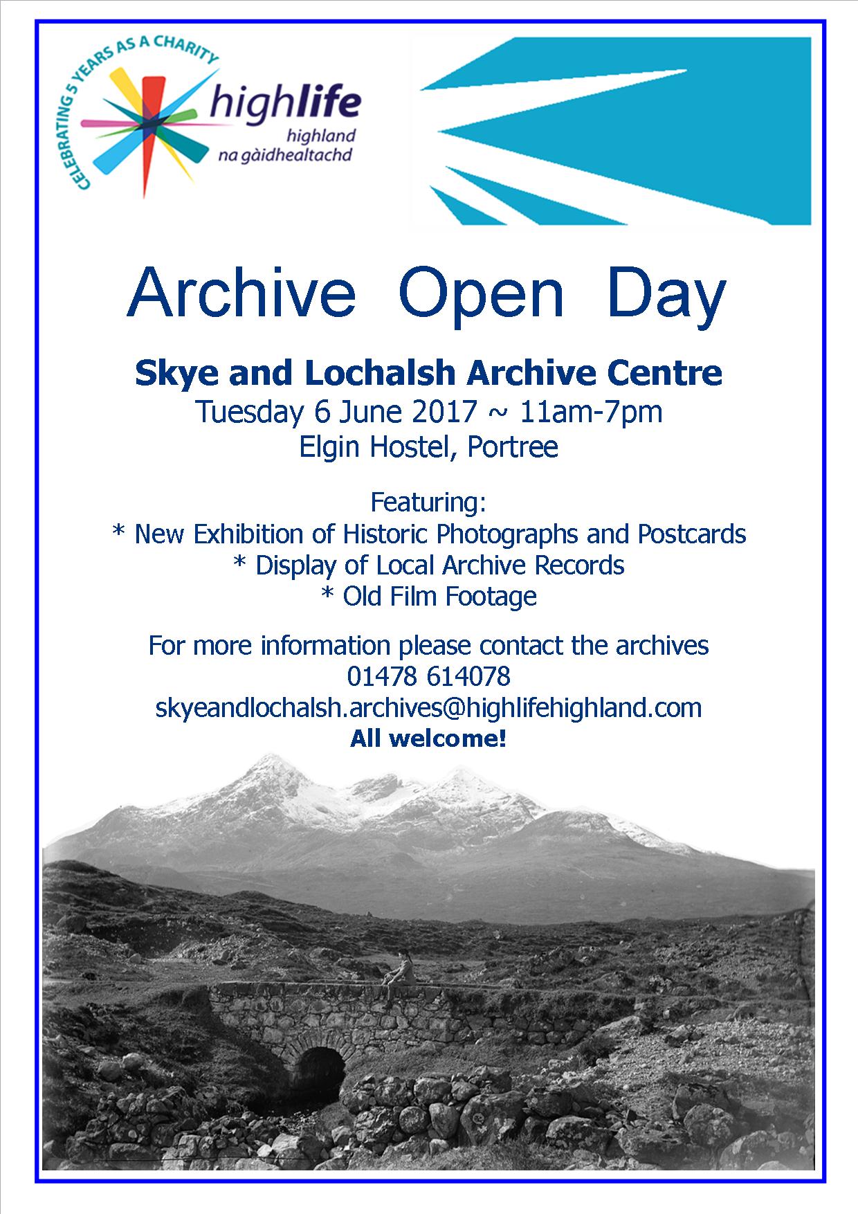 Archive Open Day - Skye and Lochalsh Archive Centre