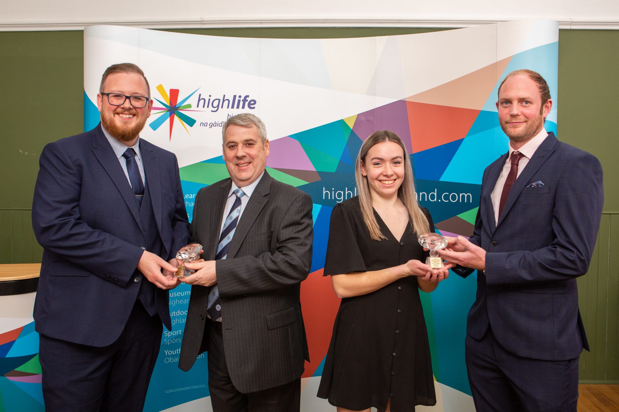 Two of the Volunteer Award winners, David Murray and Tilly Grist ...