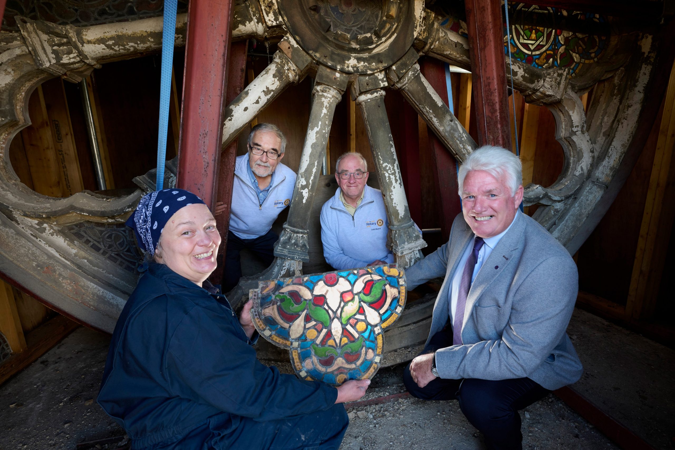 Iconic Inverness ‘Rose Window’ being restored back to former glory ...