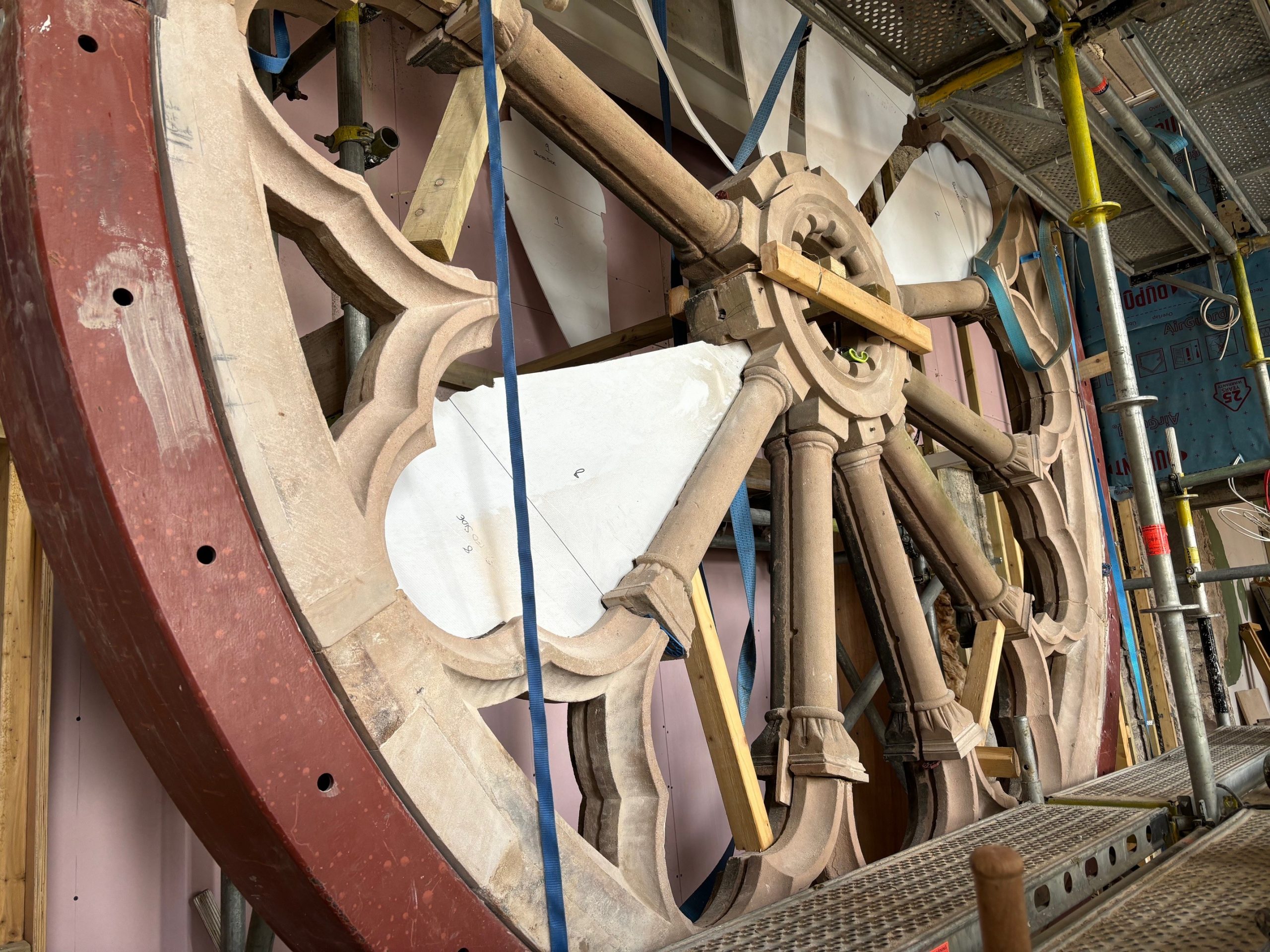 Historic ‘Rose Window’ reassembly begins at Inverness Castle after ...